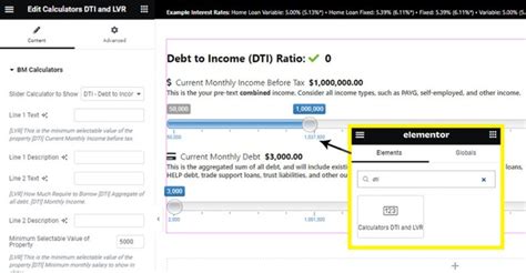 How To Include The DTI Calculator On Your Website With Shortcode Or Elementor Widget