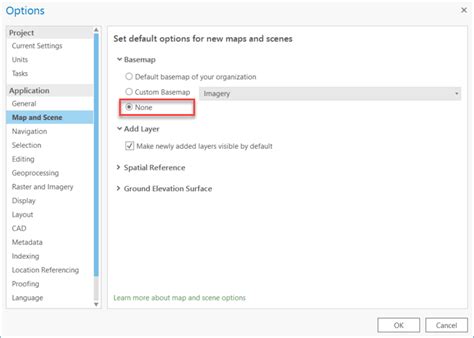 How To Disable Basemaps From Being Added To New Maps In An ArcGIS Pro Project
