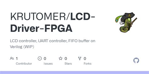Github Krutomer Lcd Driver Fpga Lcd Controller Uart Controller Fifo Buffer On Verilog Wip