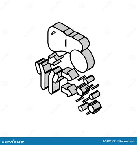 Complement System Isometric Icon Vector Illustration Stock Vector