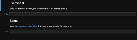 Solved Using The Centered Method Plot The Derivative Of Ex2