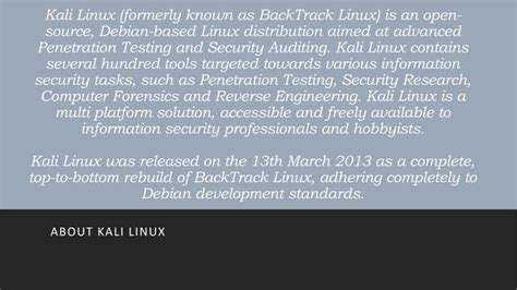 Intro To Kali Linux Pptx