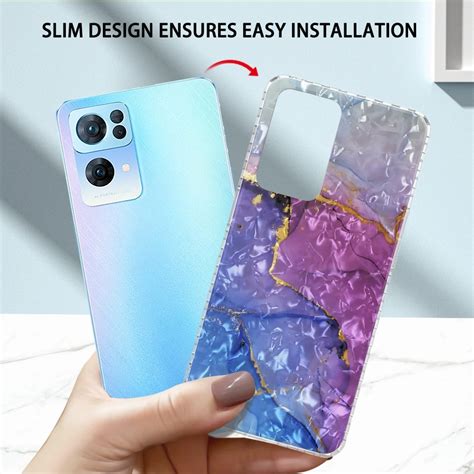 For Oppo Reno7 Pro 5g 20mm Airbag Shockproof Tpu Phone Case Blue
