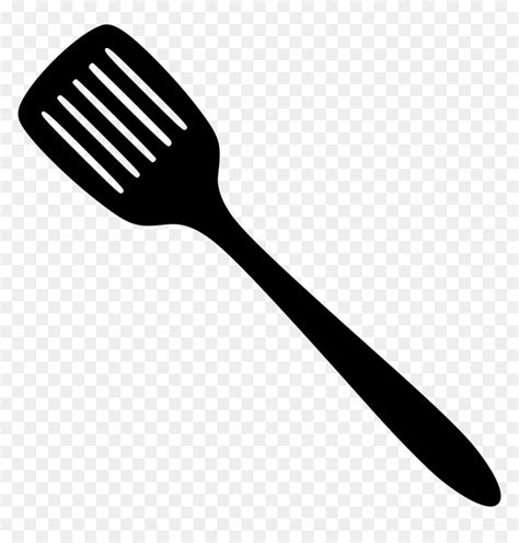 Spatula Clip Art Free Vectors Simple Spatula Illustration Icon Black