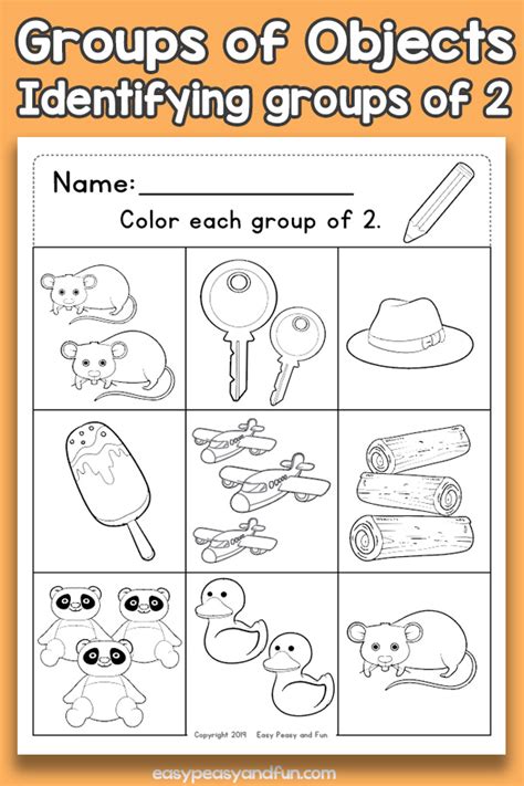 Counting Groups Of Objects Worksheets Two Easy Peasy And Fun Membership
