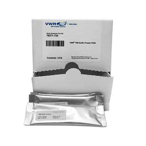 Vwr® Tbe Buffer Powder Packs Running Buffers Vwr® Tbe Buffer Powder Packs Running Buffers