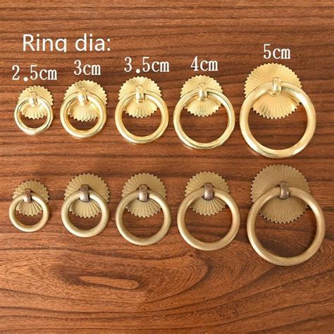 Drop Ring Knobs Drawer Knobs Pulls Antique Brass Dresser Knobs Pulls Rings Handles Kitchen
