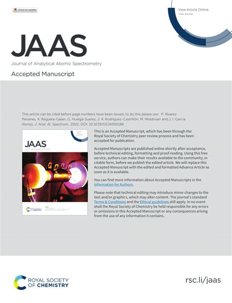 Pdf Isotopic Measurements Using Icp Ms A Tutorial Review