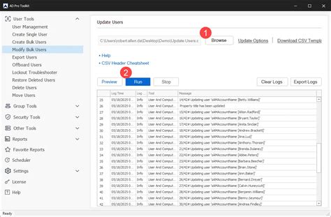 Update Ad User Attributes Active Directory Pro