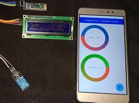 Temp Humidity Dht Weather Monitoring In Mobile App Arduino Project Hub