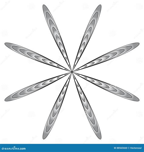 Radial Geometric Element Radiating Lines Geometric Art Stock Vector Illustration Of Creative