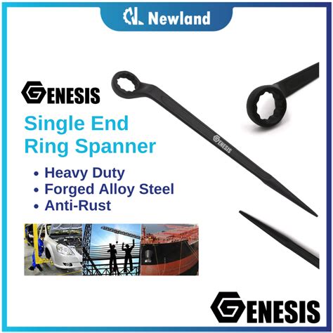 Genesis Single End Ring Spanner Point Tip Spanner Spannar Tajam