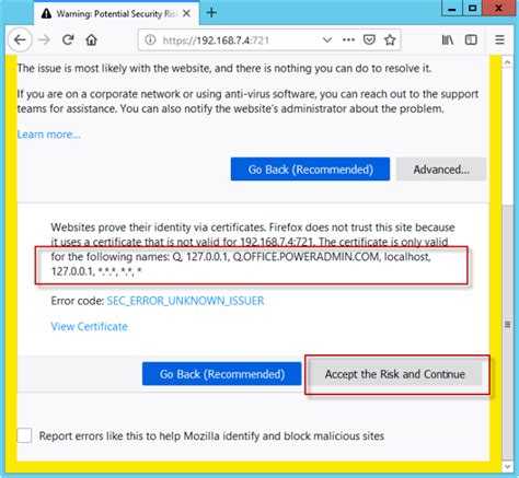Installing Self Signed Certs In Firefox