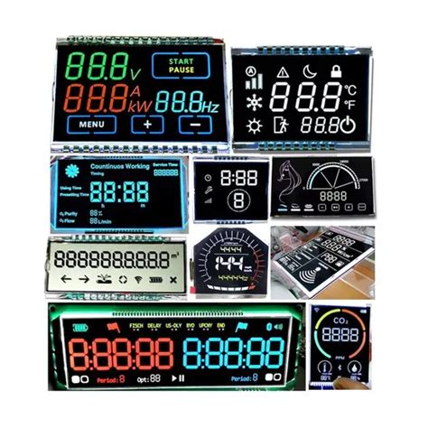 OEM ODM Digit Dispenser Meter Segment Va Htn Tn LCD LCD Display Panel For Fuel Pump Tatsuno