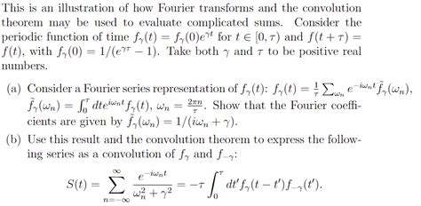 Solved This Is An Illustration Of How Fourier Transforms And