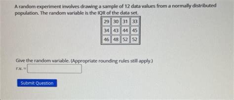 Solved A Random Experiment Involves Drawing A Sample Of 12