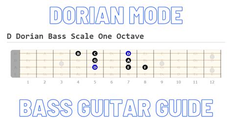 Dorian Bass Mode Easy Scale Lesson