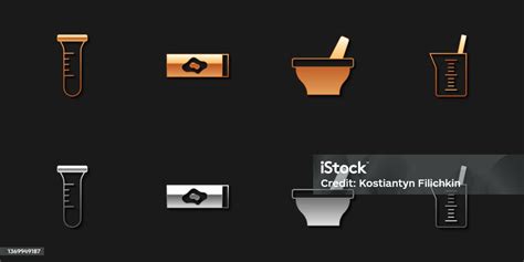 테스트 튜브 및 플라스크 혈액 검사 바이러스 박격포 유봉 및 실험실 유리 도자기 비커 아이콘을 설정합니다 벡터 과학 실험에 대한 스톡 벡터 아트 및 기타 이미지 Istock