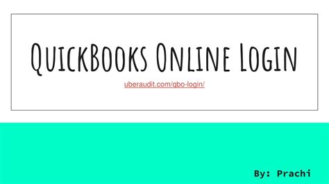 Ppt Quickbooks Online Login Powerpoint Presentation Free Download