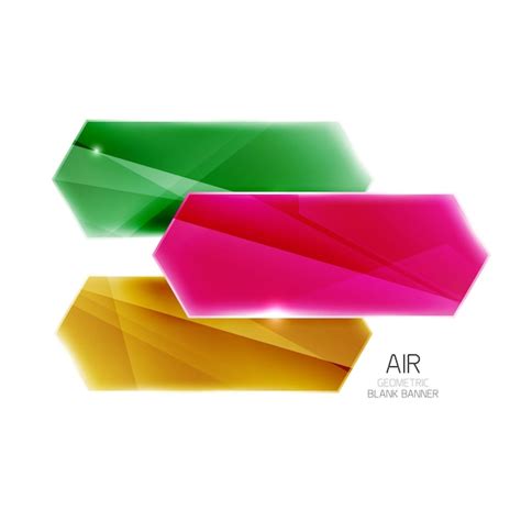 Premium Vector Blank Colorful Glossy Arrow Stripes For Text