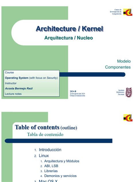So U1 Arquitectura Kernel Pdf Distribución De Software De Berkeley Kernel Sistema Operativo