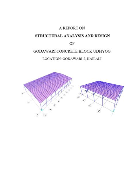 Godawari Concrete Block Structural Report Pdf Earthquakes Beam