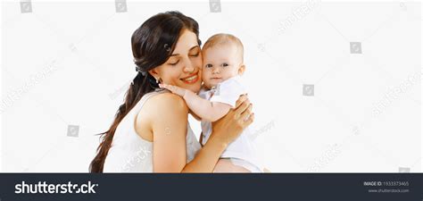 Portrait Happy Smiling Mother Hugging Her Stock Photo Shutterstock