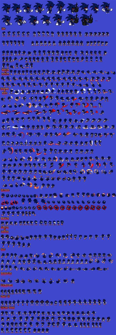 Sonicexe Sheet By Cyberthecyclone On Deviantart