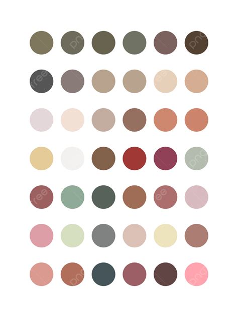 Color System Vector Art Png Retro Color System Low Saturation Color