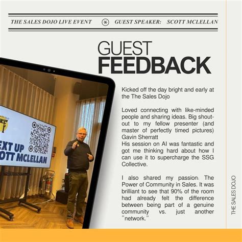 Big Thanks To Scott Mclellan For Bringing The Energy The Insight And