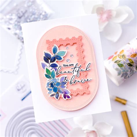 Essentials Nested Rectangles Postage Edge Pinkfresh Studio