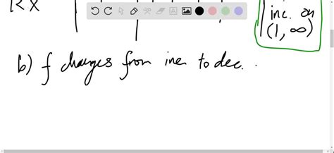 SOLVED 9 18 A Find The Intervals On Which F Is Increasing Or Decreasing B Find The Local