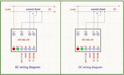 RS485 Modbus Single Channel AC DC Power Meter Voltage Current Power En ComWinTop