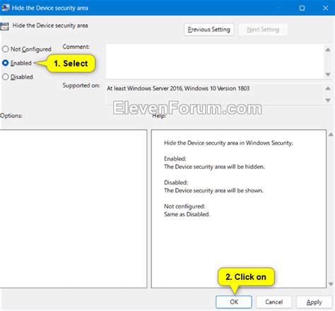 Hide Or Show Device Security Page In Windows Security Windows 11 Forum