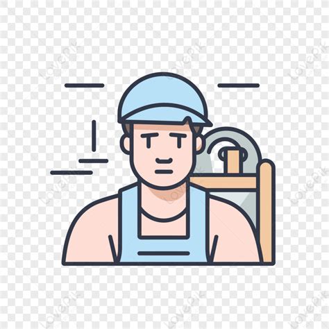 베이지 색상의 작업자 아이콘 벡터스케치개요욱스 Png 일러스트 무료 다운로드 Lovepik