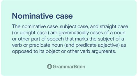 What Is Accusative Case Definition Examples How To Use Grammarbrain