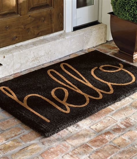 Hello Coco Doormat Grandin Road Door Mat Front Door Mats