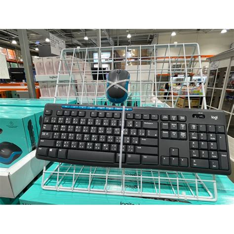 Logitech Keyboard And Mouse 羅技無線鍵盤組 Mk275防濺灑鍵盤 蝦皮購物