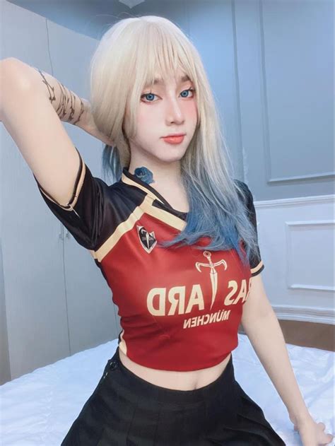 Fem Kaiser Blue Lock Female Pilot Blue Cosplay