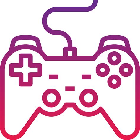 Joystick Game Play Computer Accessory Gradient Icon 14357742 Vector