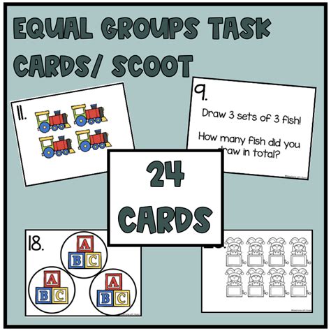 Equal Groups Task Cards Classful