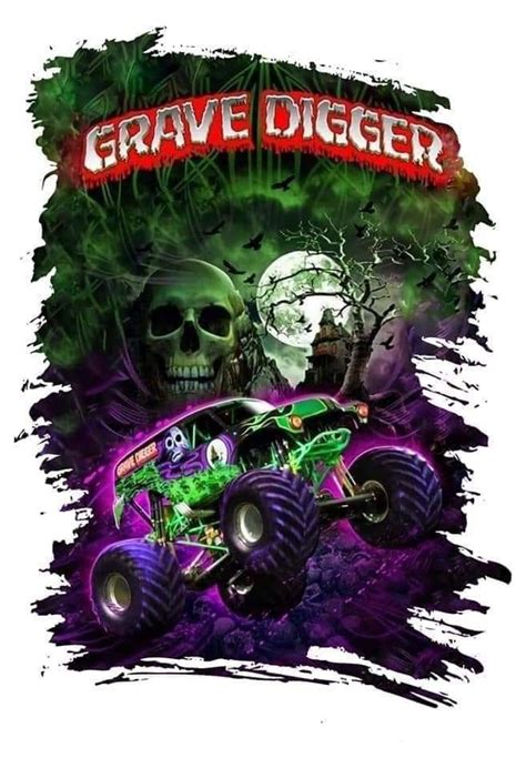 Monster Truck Grave Digger Halloween Graphics
