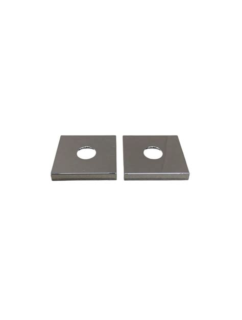 Square Cover Plate 12 Bsp 70mm X 70mm X 10mm Rise Chrome Csq12bsp10 Pk2