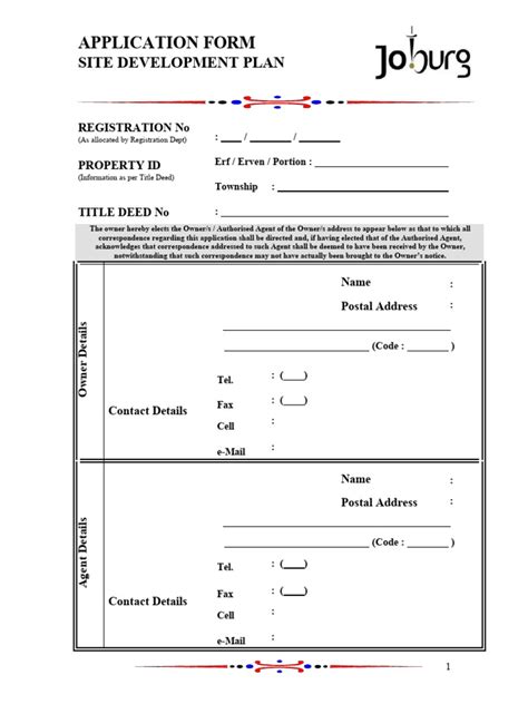 Jhb Application Form Sdp Pdf Deed Civil Law Common Law
