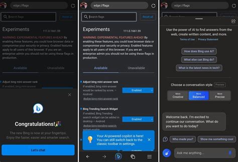 آموزش روشن کردن مستقیم Bing AI Chat در نوار ابزار مرورگر Microsoft Edge