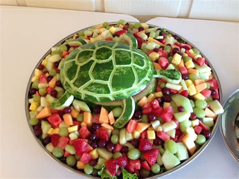 Turtle Watermelon Platter Colorful Fruit Platter Creative Fruit