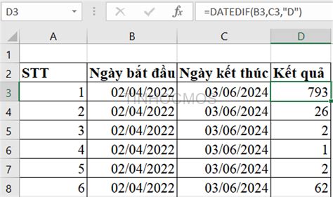 Hướng Dẫn Cách Sử Dụng Hàm Datedif Trong Excel Chi Tiết Nhất [2022]