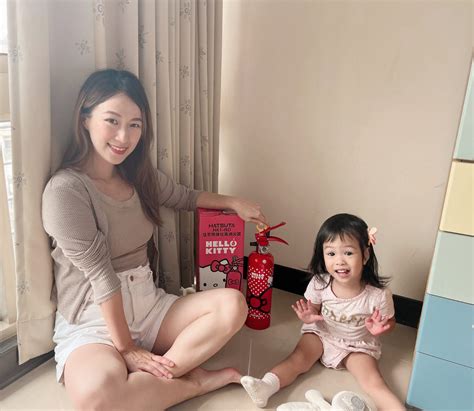 居家安全必備！hello Kitty家用滅火器，親子超萌實用品 正德防火 劈腿女孩yaya