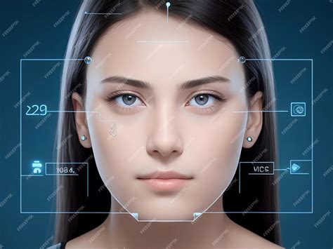 Premium Photo Implementation Of Computer Vision Facial Recognition Online Access Business Data
