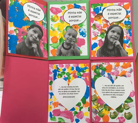 Cartão Para O Dia Das Mães Artesanato Dia Das Mães Ideias Para O